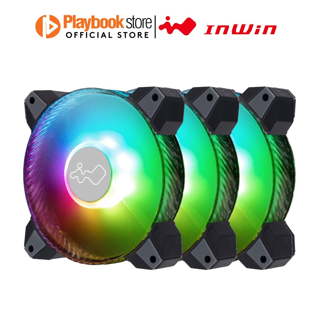 Inwin Saturn ASN120 High Airflow RGB Desktop Cooling Fans Triple Pack ...