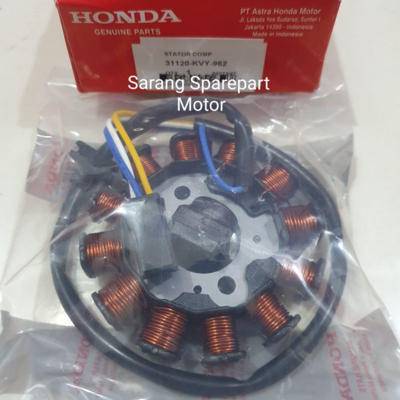 Spull Spool Stator Assy Beat Karbu Scoopy Karbu Spacy Karbu KVY ...