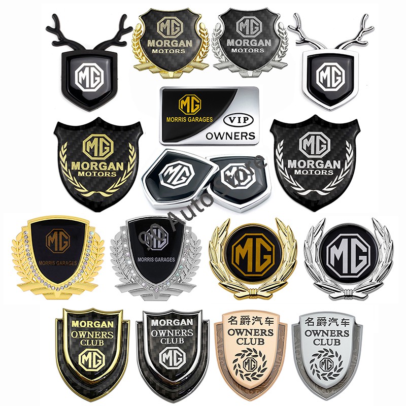 Modified Shield Carbon Fiber Car Body Sticker Auto Window Rear Emblem ...