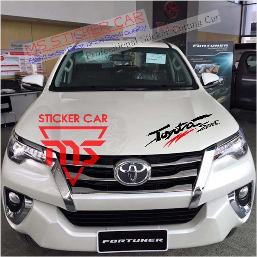 Toyota car stickers cutting stickers Toyota sport glass body hood ...