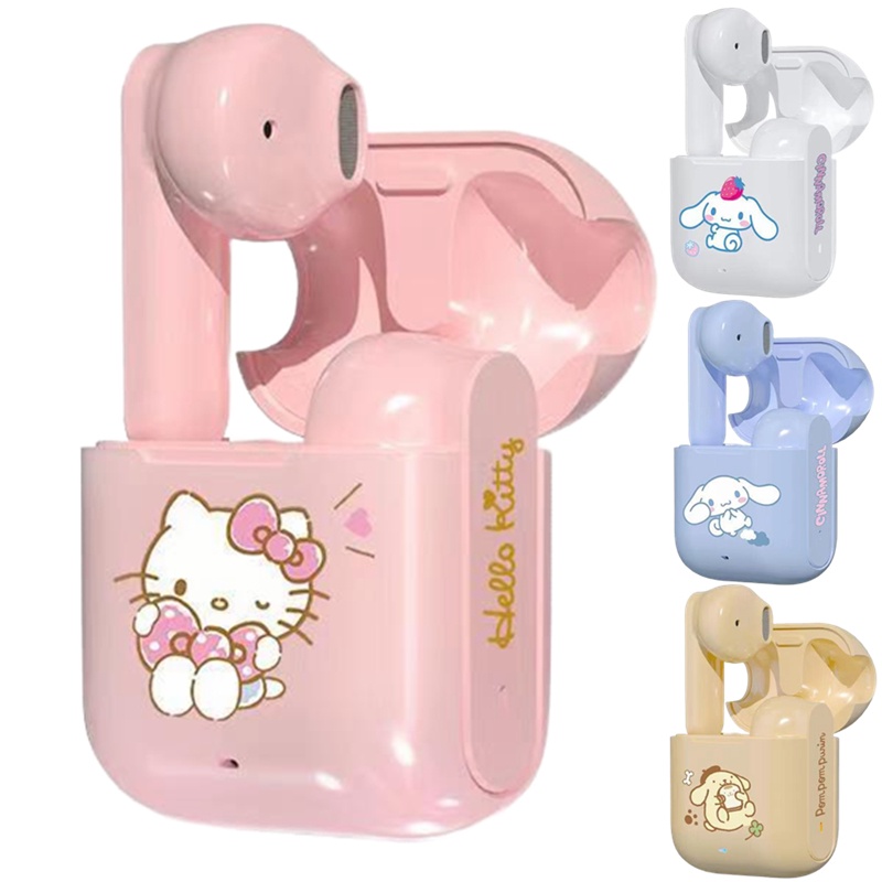 Sanrio Pink Mini Wireless Bluetooth Noise Cancelling Gaming Earbuds ...
