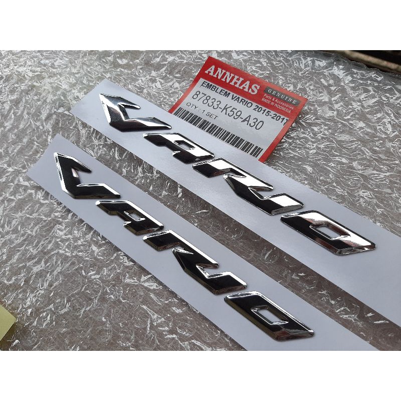 Vario emblem logo (2015-2017) 70k 2pcs Right And Left | Shopee Philippines