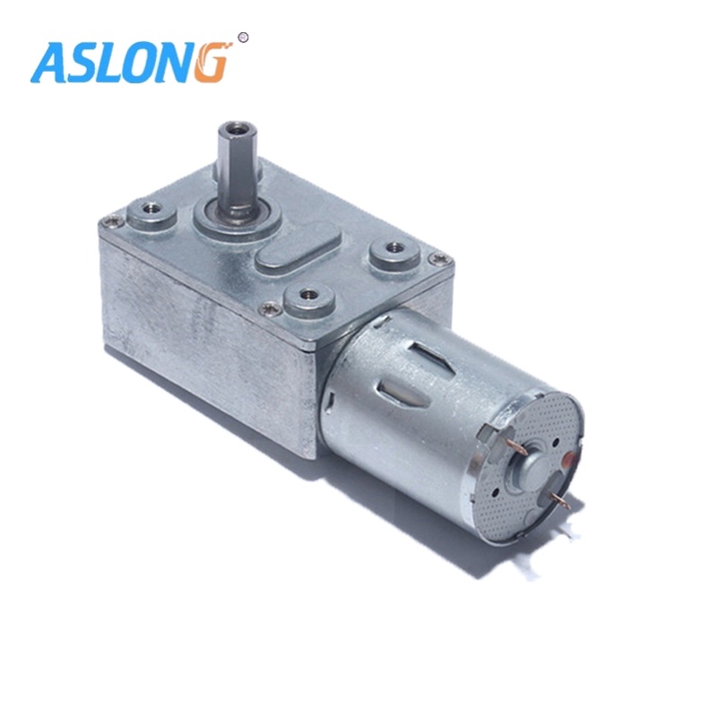 JGY370 DC6V/12V24V 2RPM to 150 RPM High Torque Speed Reducer Metal Worm ...