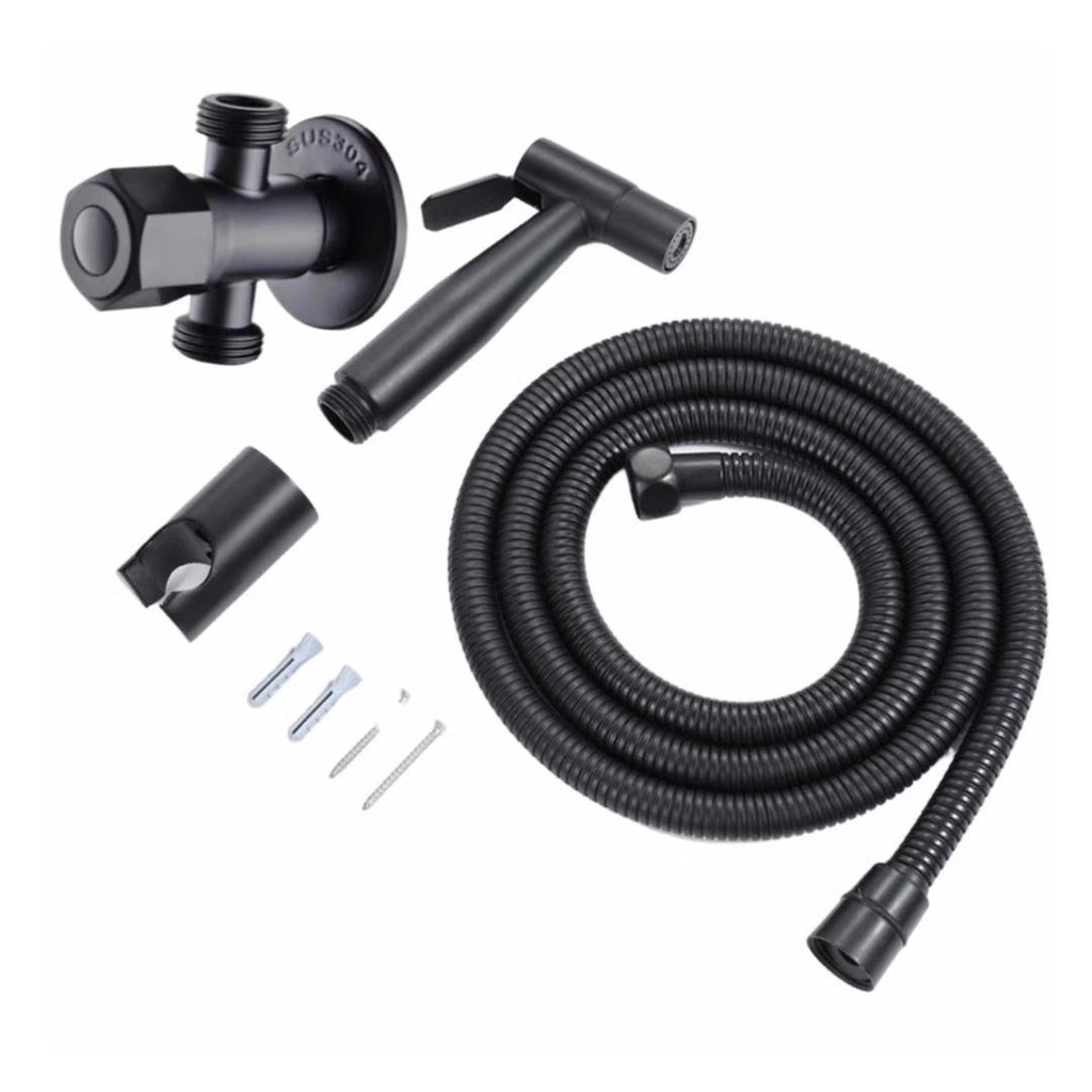 【Spot】304 Stainless Bidet/ Black Bidet Set with Angle Valve Set ...