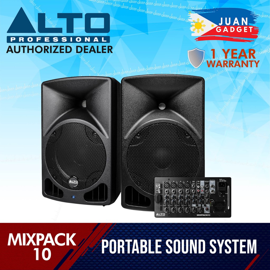 Alto Professional MixPack 10 Portable Sound System | JG Superstore ...