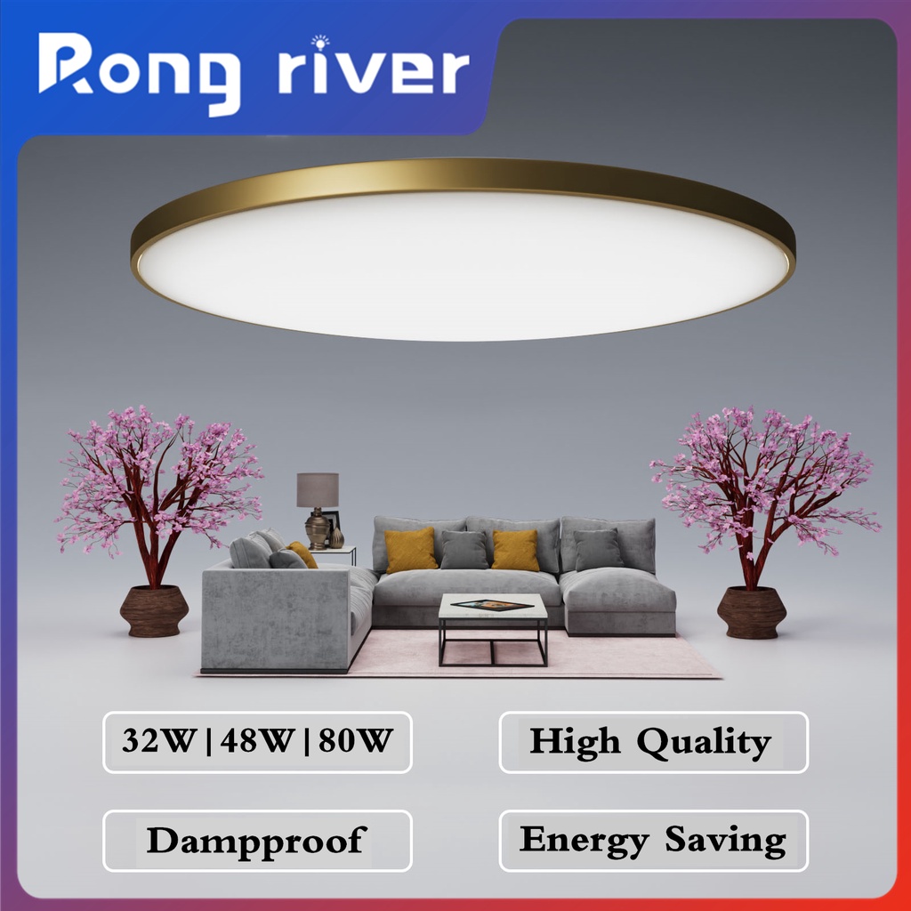 Rong River 32W 48W 80W Ceiling Light LED Light for Room Simple Round ...