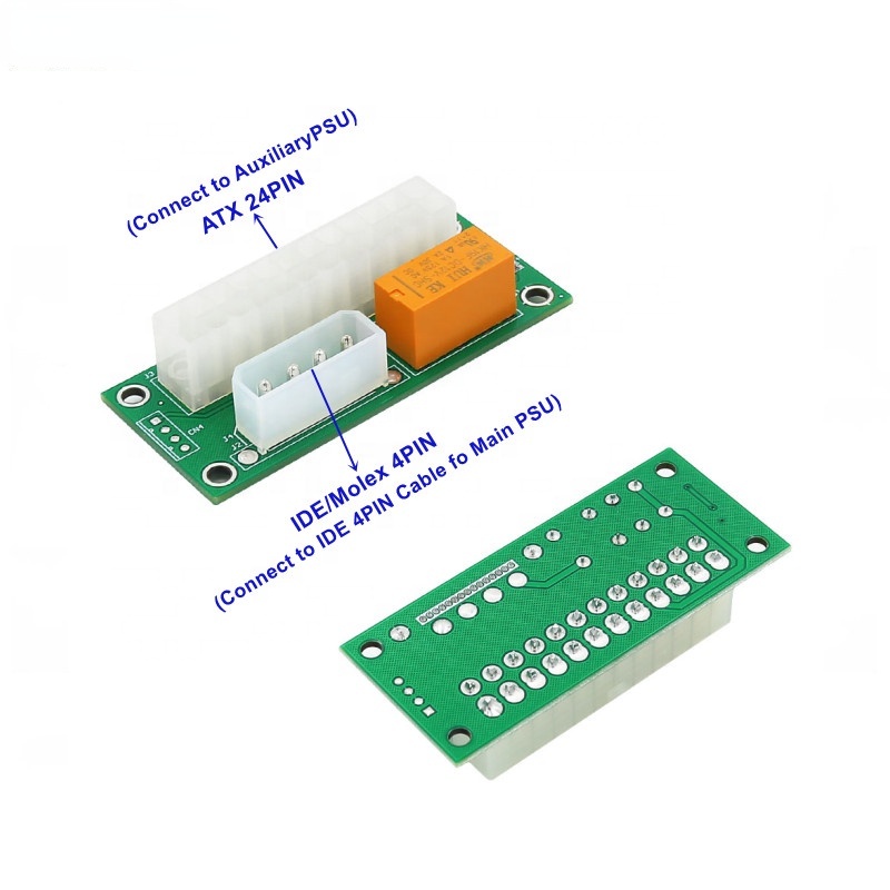 Add2psu Dual Multiple PSU Power Supply Adaptor Sync Starter Extender ...