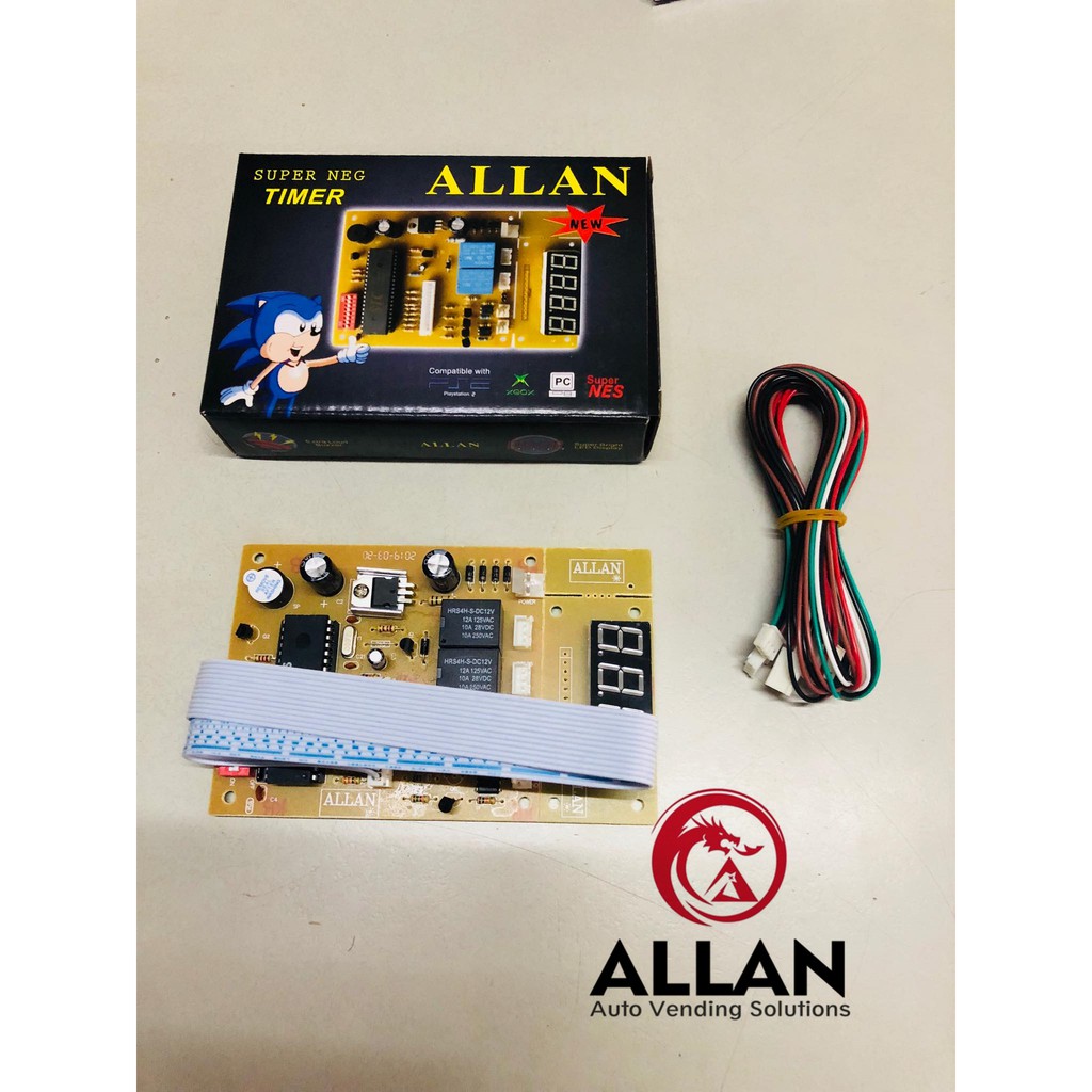 Allan Piso/Lima Timer For Pisonet /4 LED Digit Digital Timer Dual Relay ...