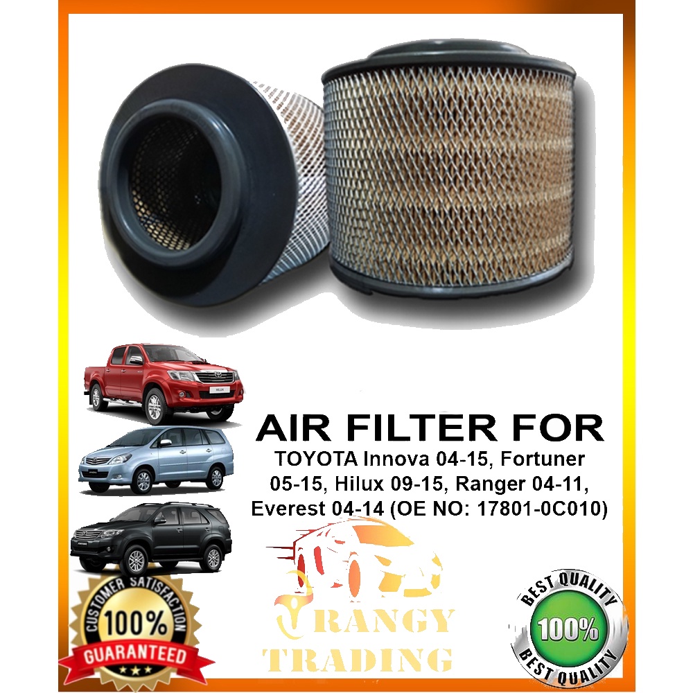 AIR FILTER For TOYOTA Innova 2004-2015, Fortuner 2005-2015, Hilux 2009 ...