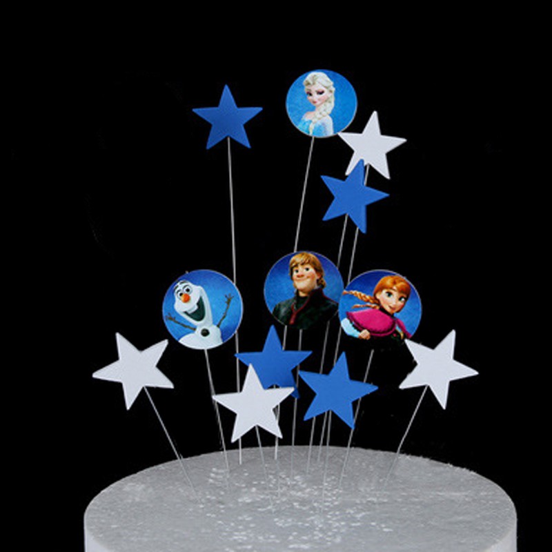 Frozen cake topper set for decoration cake birthday party partyneeds ...