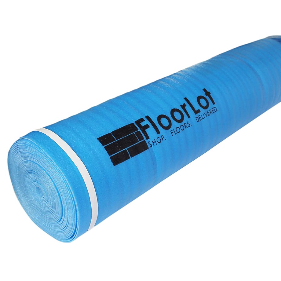 FLOORLOT Blue Flooring Underlayment with Moisture Barrier for Laminate ...