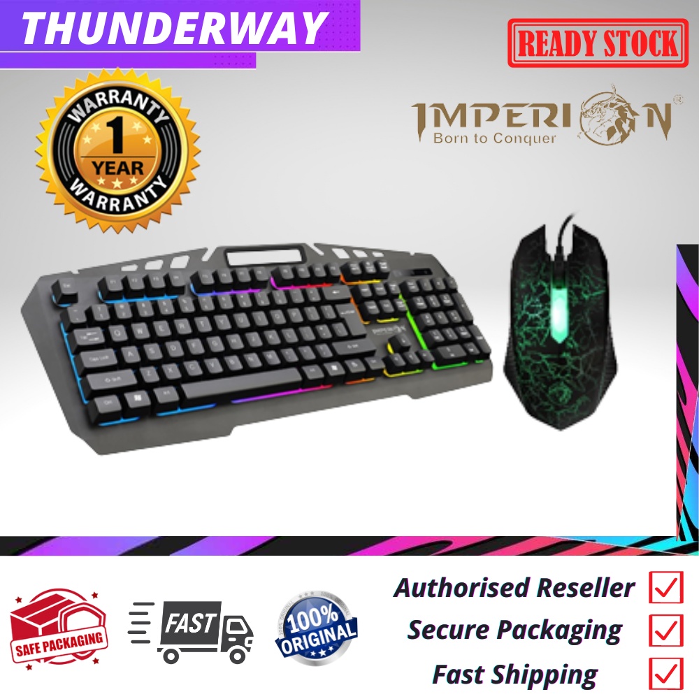 IMPERION Mutation X2 Gaming Combo Set - Usb Keyboard and Mouse | Shopee ...