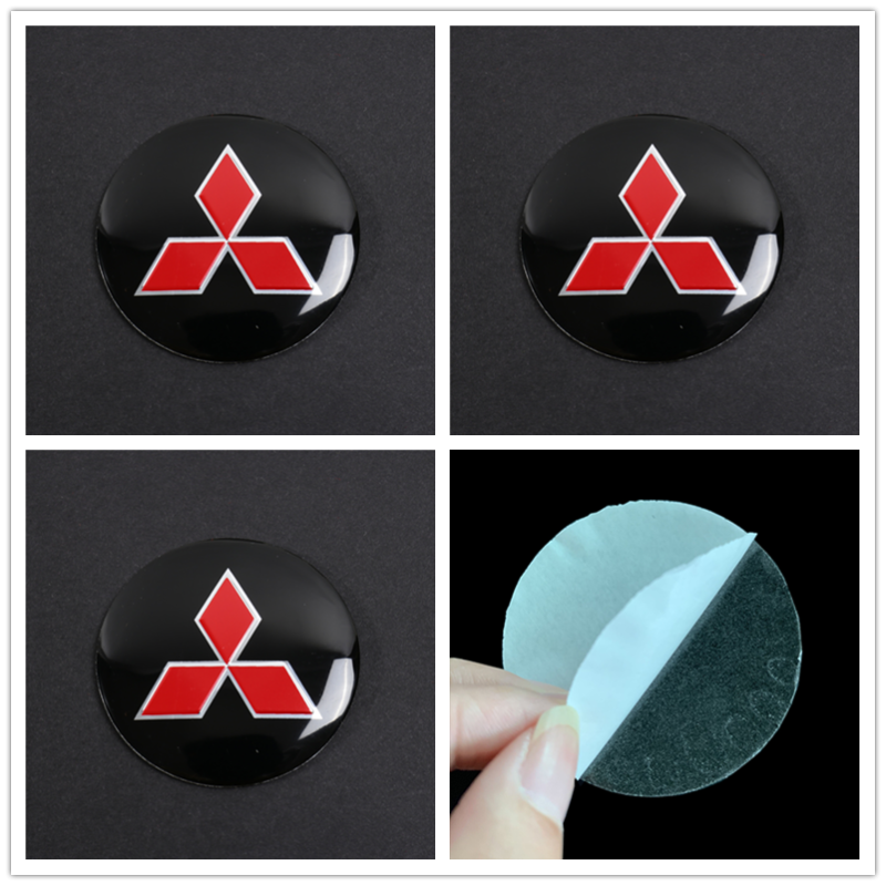 4PCS & 56/65mm Mitsubishi Wheel Center Caps Cover, sticker Hubcaps ...