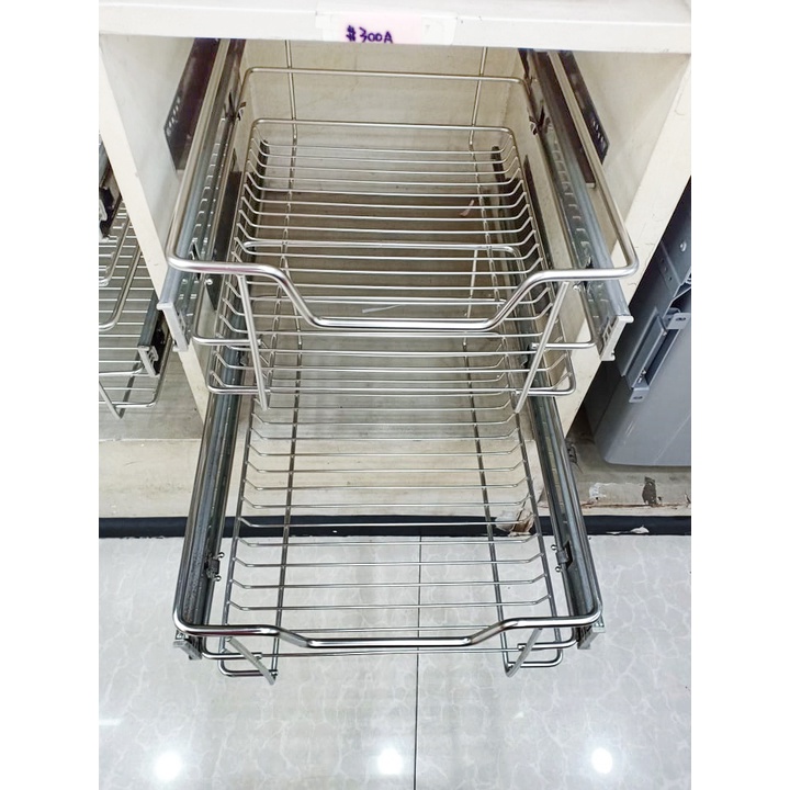2 Layers Complete Set Stainless Pull out Wire Basket / KITCHEN ...