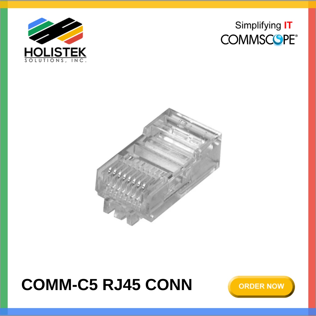 Commscope Modular Plug, 8P/8C, Unshielded, Flat Oval (MP-88U-F-2 ...
