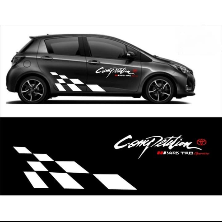 Yaris Car Cutting Sticker The Spirit Off Competition Striping The ...
