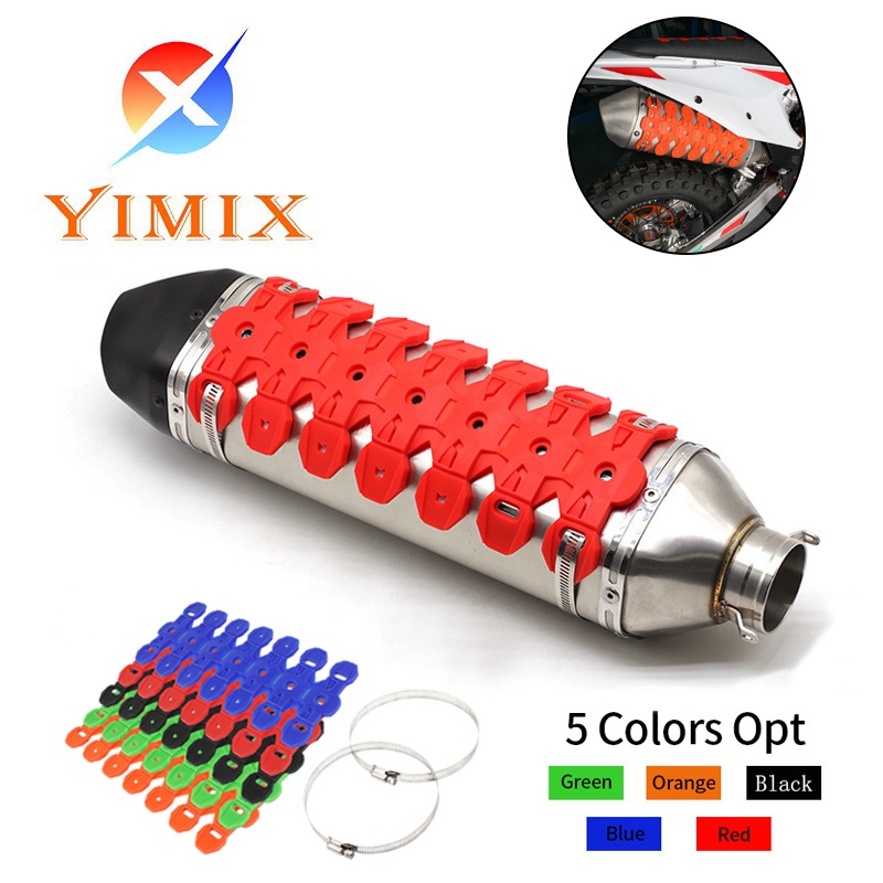 Motorcycle Exhaust Shield Muffler Pipe Protector Cover Heat Shield ...