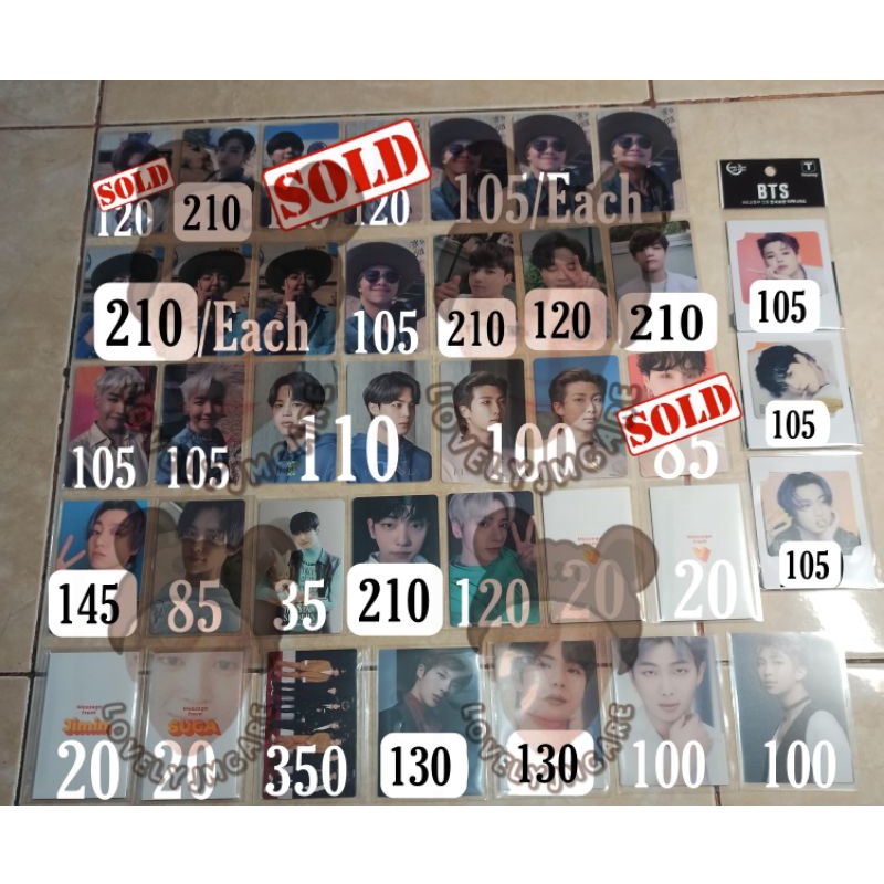 [READY] Photocard BTS RM JIN SUGA JHOPE JIMIN TAEHYUNG JUNGKOOK CREAM ...