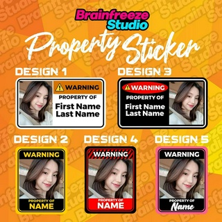1pc Customized WARNING PROPERTY Sticker - For Bike Motorcycle Car ...