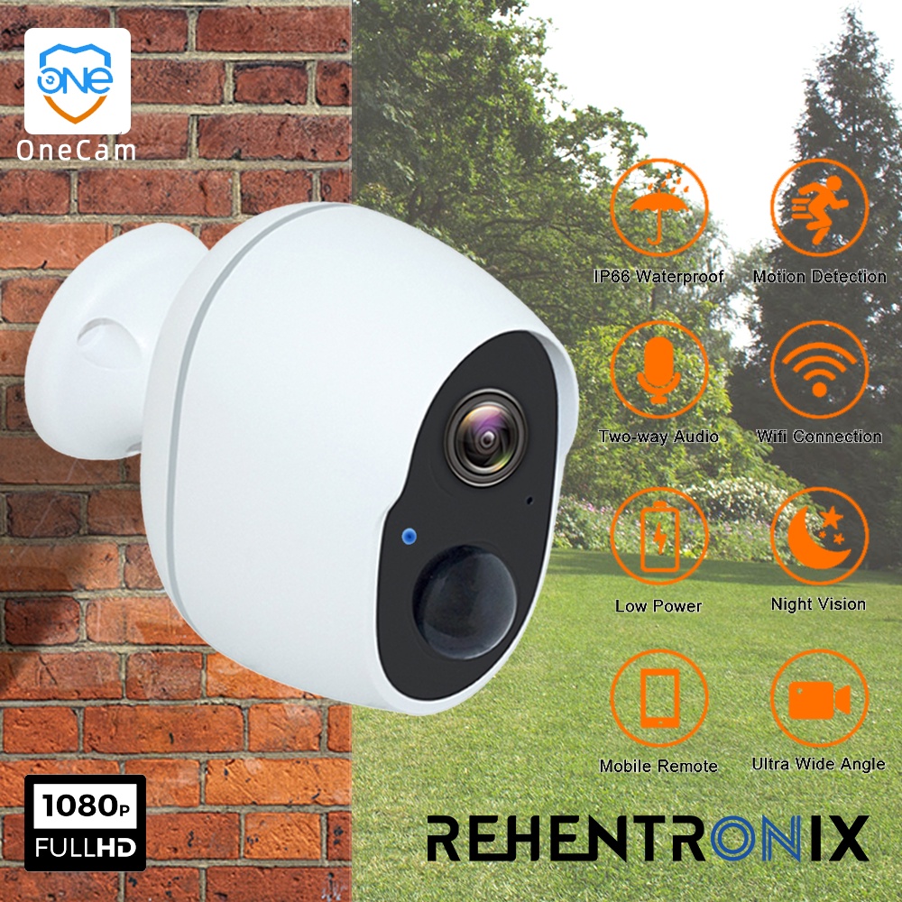 WiFi Outdoor Security IP Camera Full HD 1080P Smart 6000MAH ...