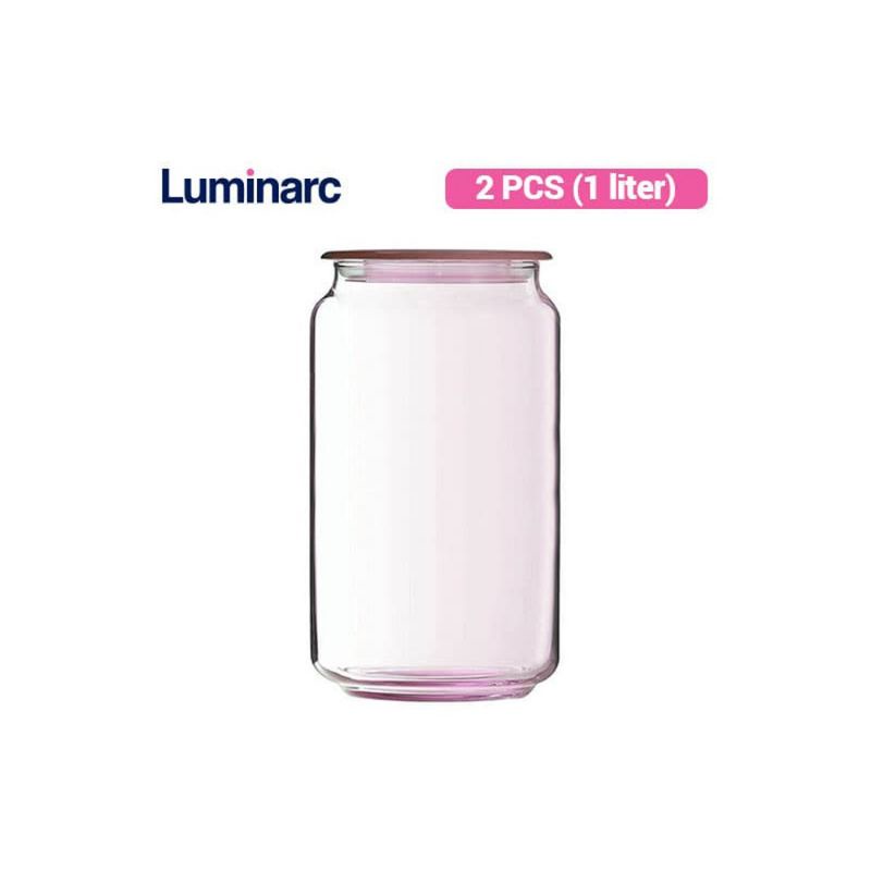 Luminarc set 1Pcs 1 Liter Pink Rondo Jar | Shopee Philippines