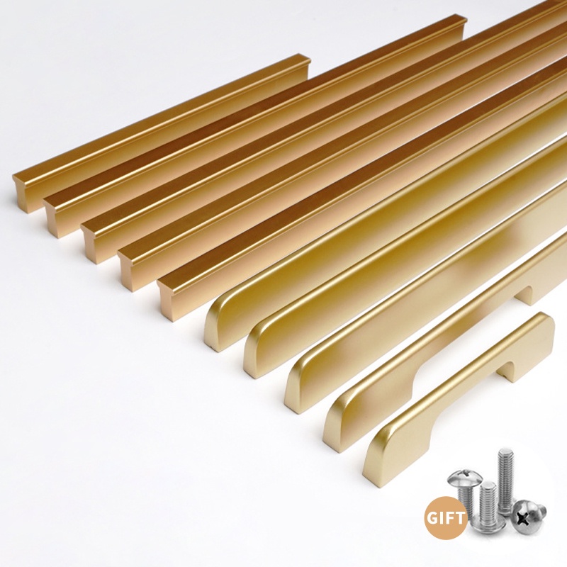 Aluminum alloy drawer handle modern minimalist wardrobe handle cabinet ...