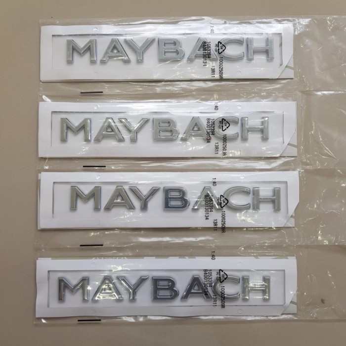 MAYBACH Mercedes Benz Badge S Class CHROME Logo 3D Emblem | Shopee ...