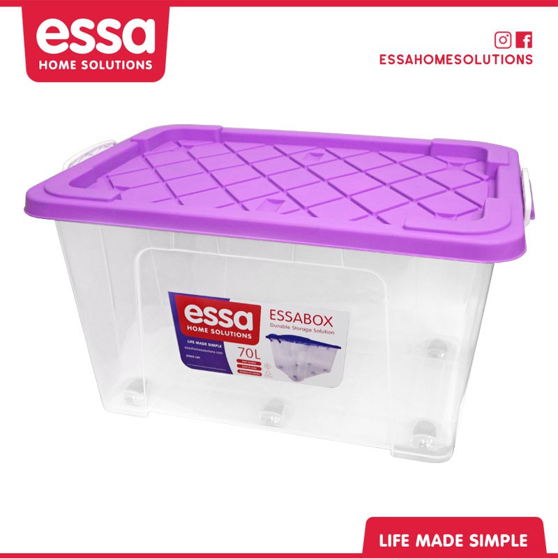 Essa Home Solutions Storage Box 70 Liters (Plastic Organizer ...