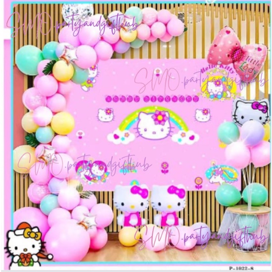 Hello Kitty Complete Birthday Party Set | Hello Kitty HBD Banner and ...