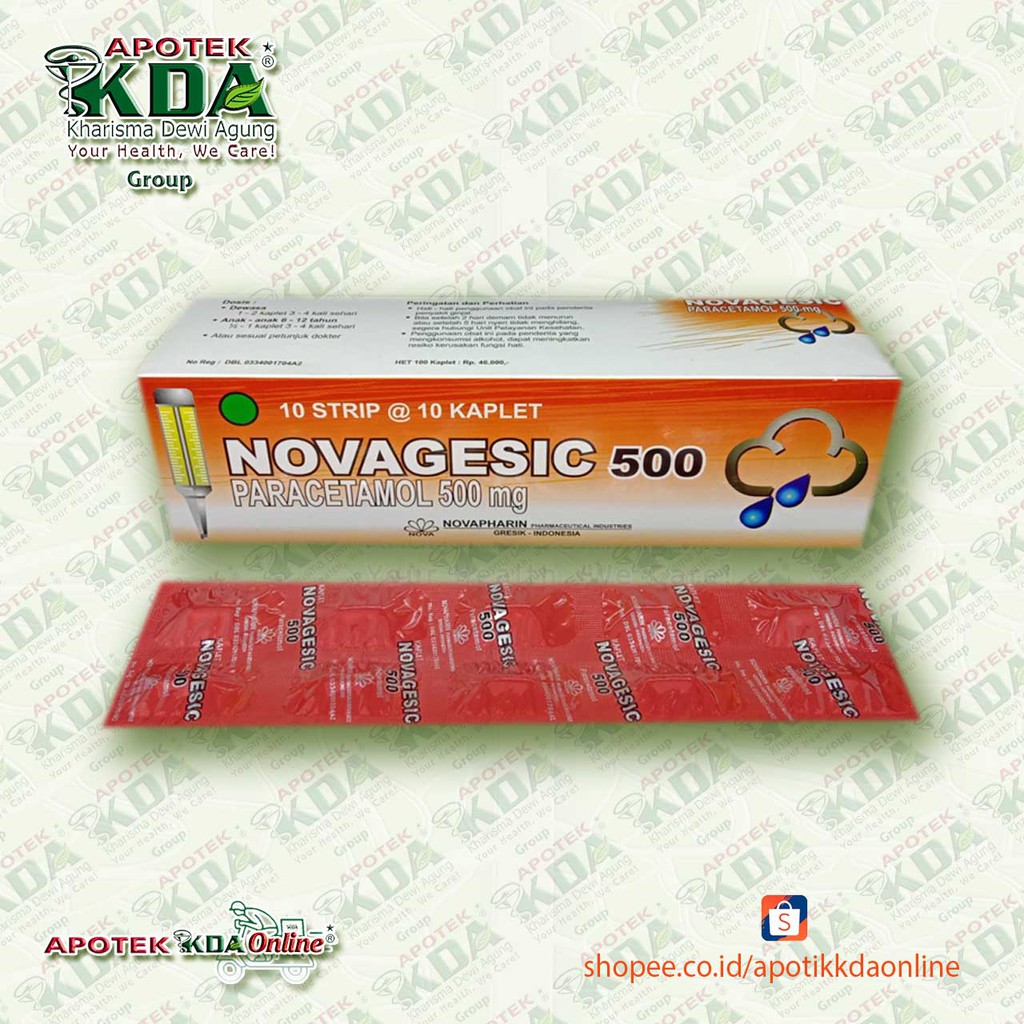 NOVAGESIC 500 1 BOX | PARACETAMOL 500 MG 1 BOX | Shopee Philippines