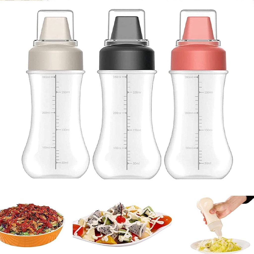 Condiment Porous Squeeze Bottles,5 Holes Leak Proof Condiment Squeeze ...