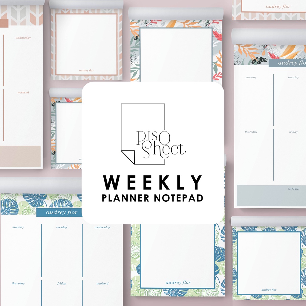 Personalized Weekly Planner Notepad by PisoSheet | Shopee Philippines