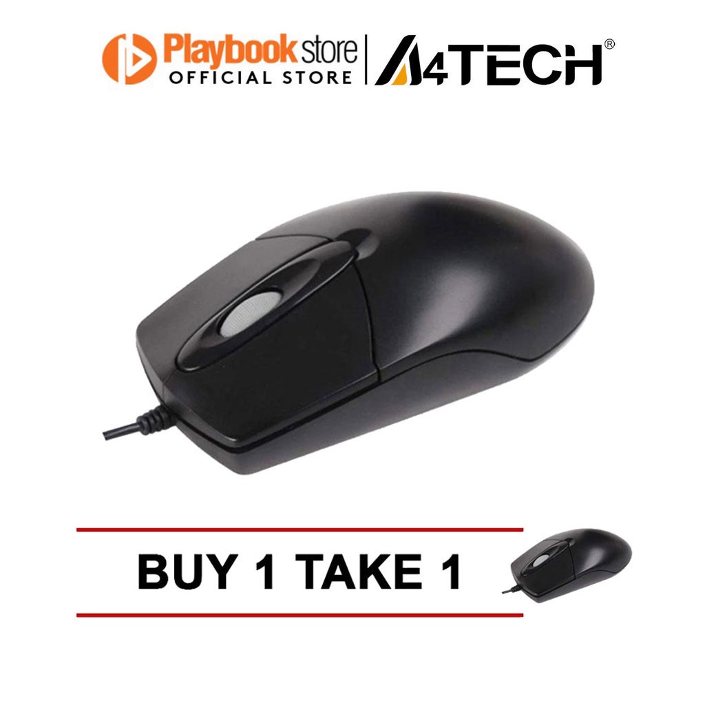 A4Tech OP-720 Optical USB Mouse (Black) - Buy 1 Take 1 | Shopee Philippines
