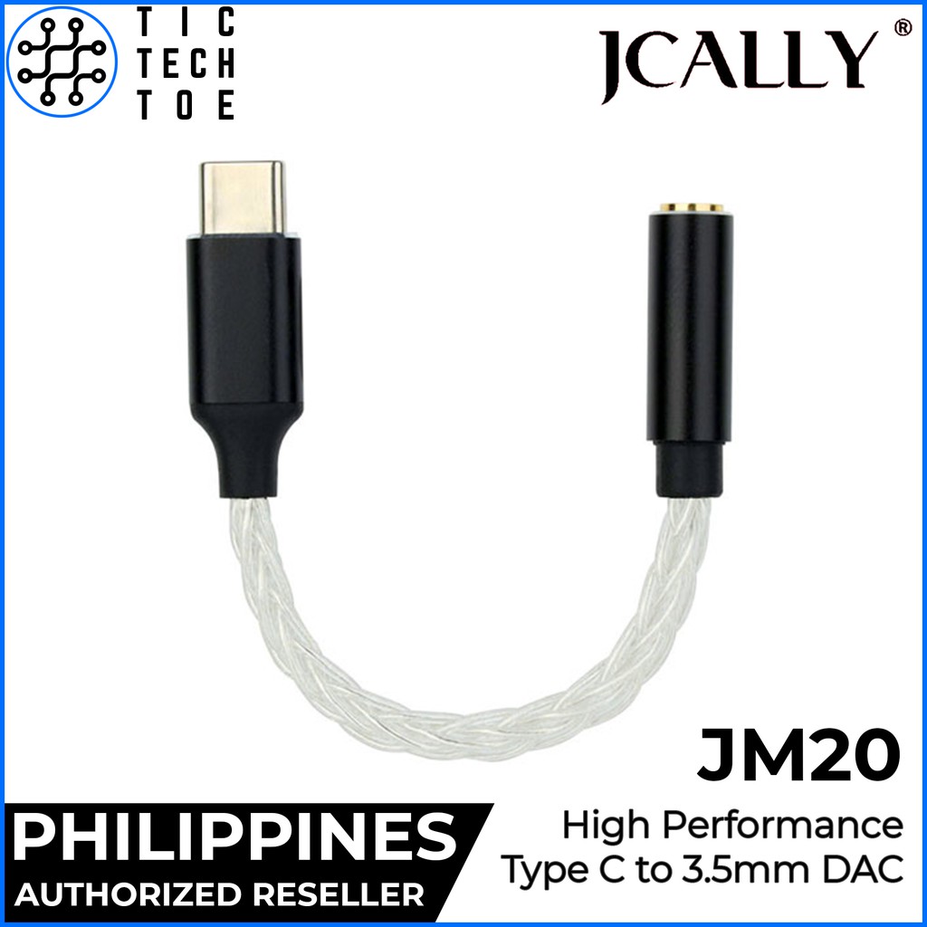 JCALLY JM20 Type C to 3.5mm HiFi DAC/Amp Adapter | Shopee Philippines