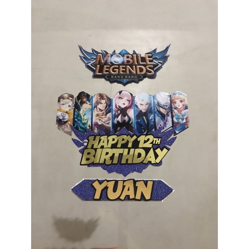 ML theme Cake topper | Shopee Philippines