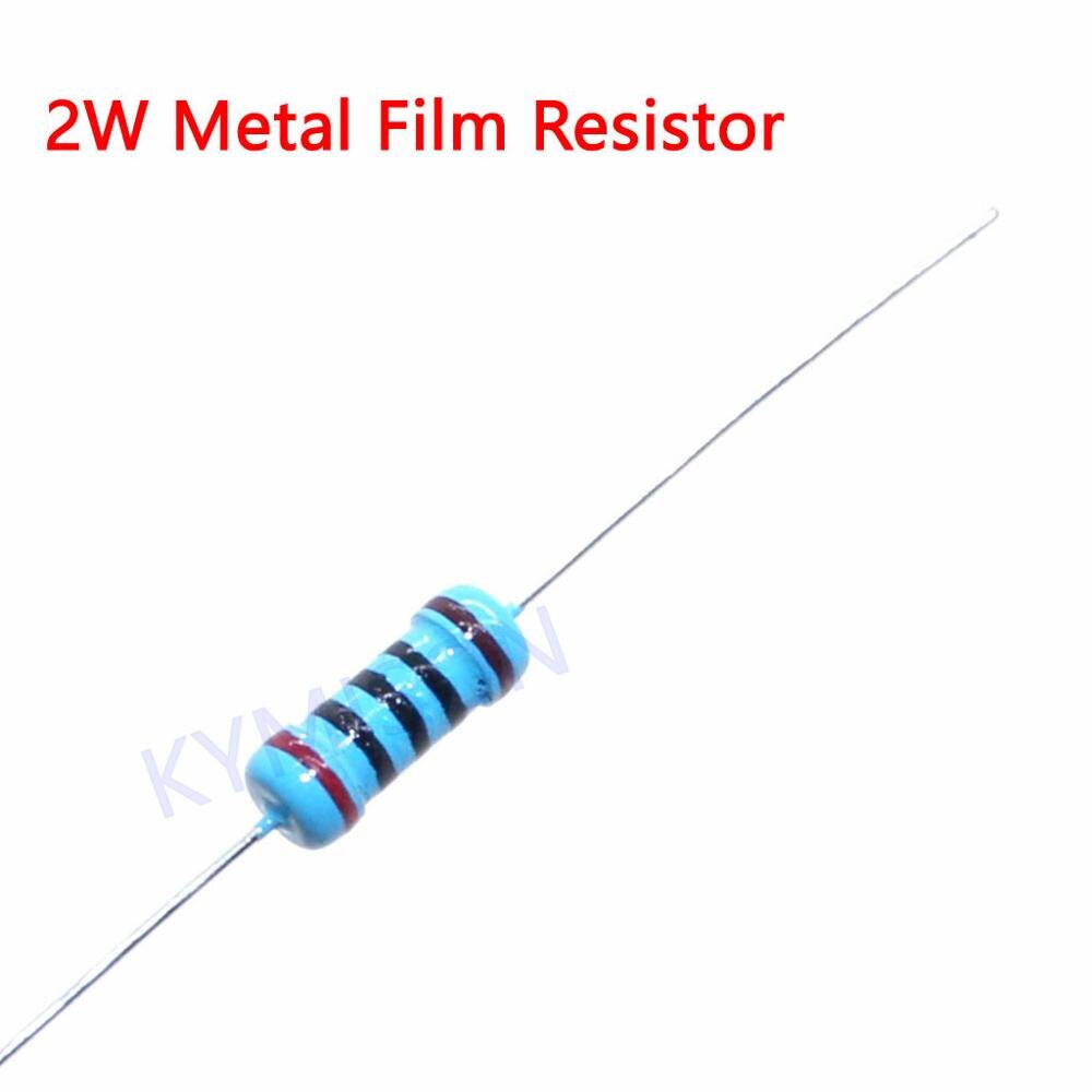 200pcs/Lot 1W 2W Metal Film Resistor 1% 100R~1K 150R 200R 220R 300R 470R 510R 620R 680R 750R ...