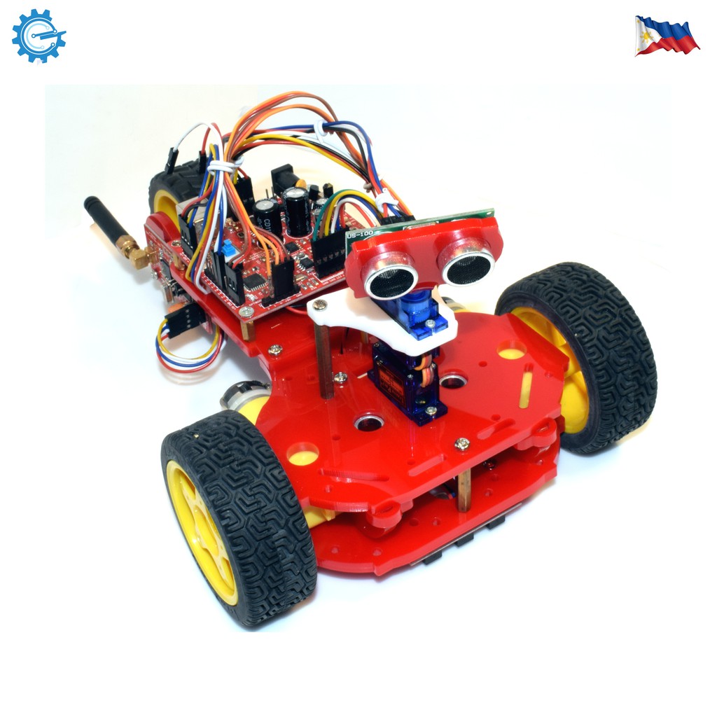 e-Gizmo BatMobot Tri-Wheel Proportional Steering Robot Kit | Shopee ...