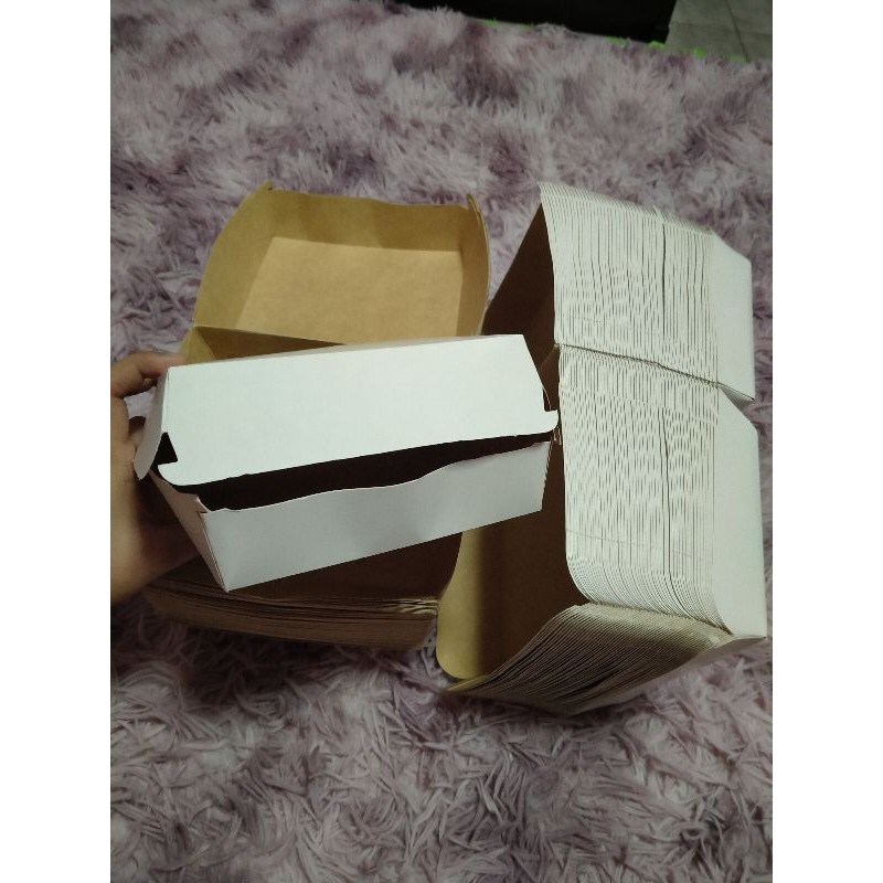 Chicken Meal Box / Clamshell Meal Box 50pcs/pack | Shopee Philippines
