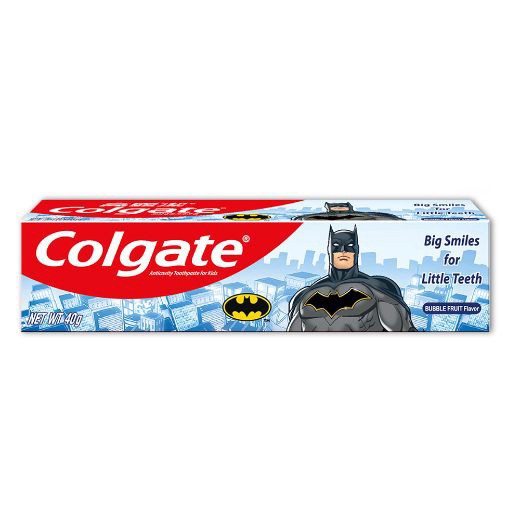 Colgate Batman Anticavity Toothpaste for Kids Bubble Fruit 40g | Shopee ...