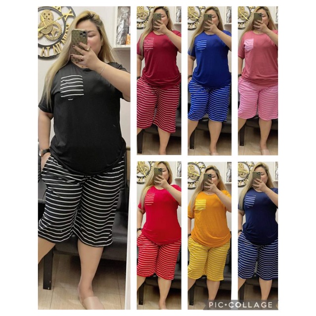 newtrendz79 PLUSSIZE TERNO STRIPED TOKONG 2XL-5XL | Shopee Philippines