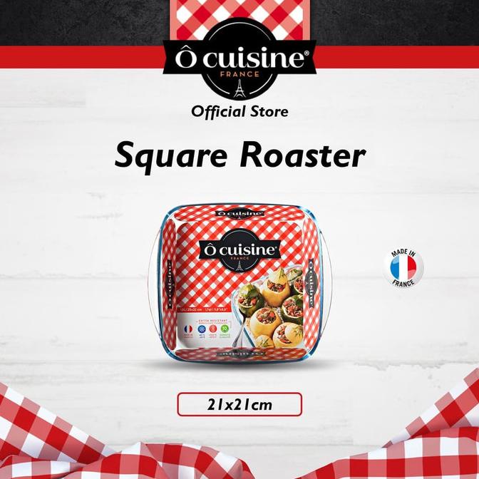 Ocuisine Glassware Square Roaster Food Box Pan 25x22 Cm | Shopee ...