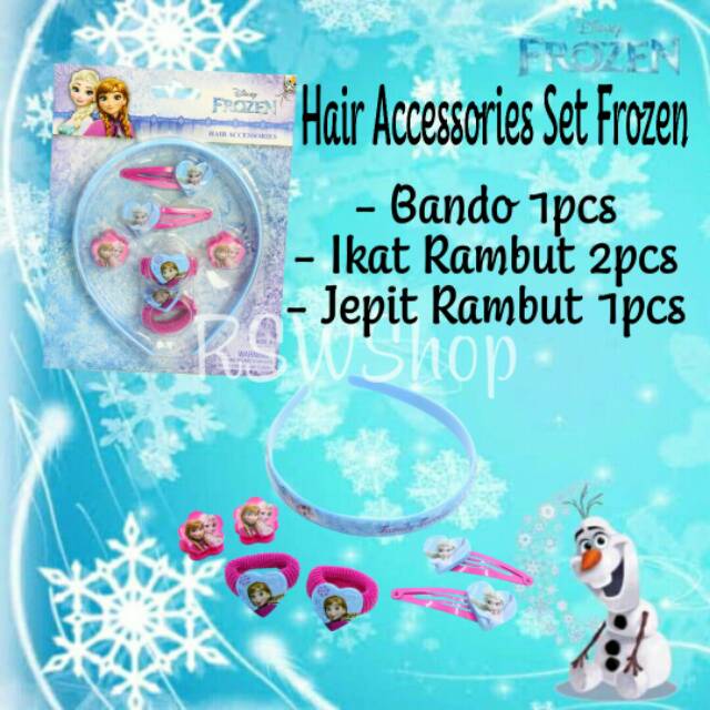 Character/frozen Children's Hair Accessories Set get 5 items (SAMPUL ...