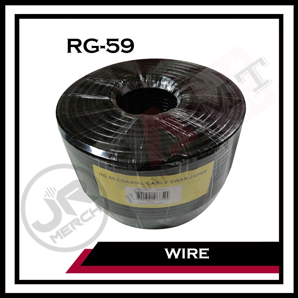 Swan Japan 1 ROLL (RG-59) Coaxial Cable (For TV, Antenna) Approx. 100 ...