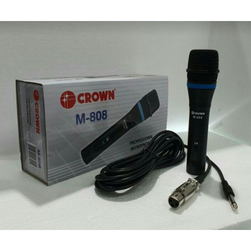 ORIGINAL CROWN M-808 Professional Dynamic Microphone | Shopee Philippines