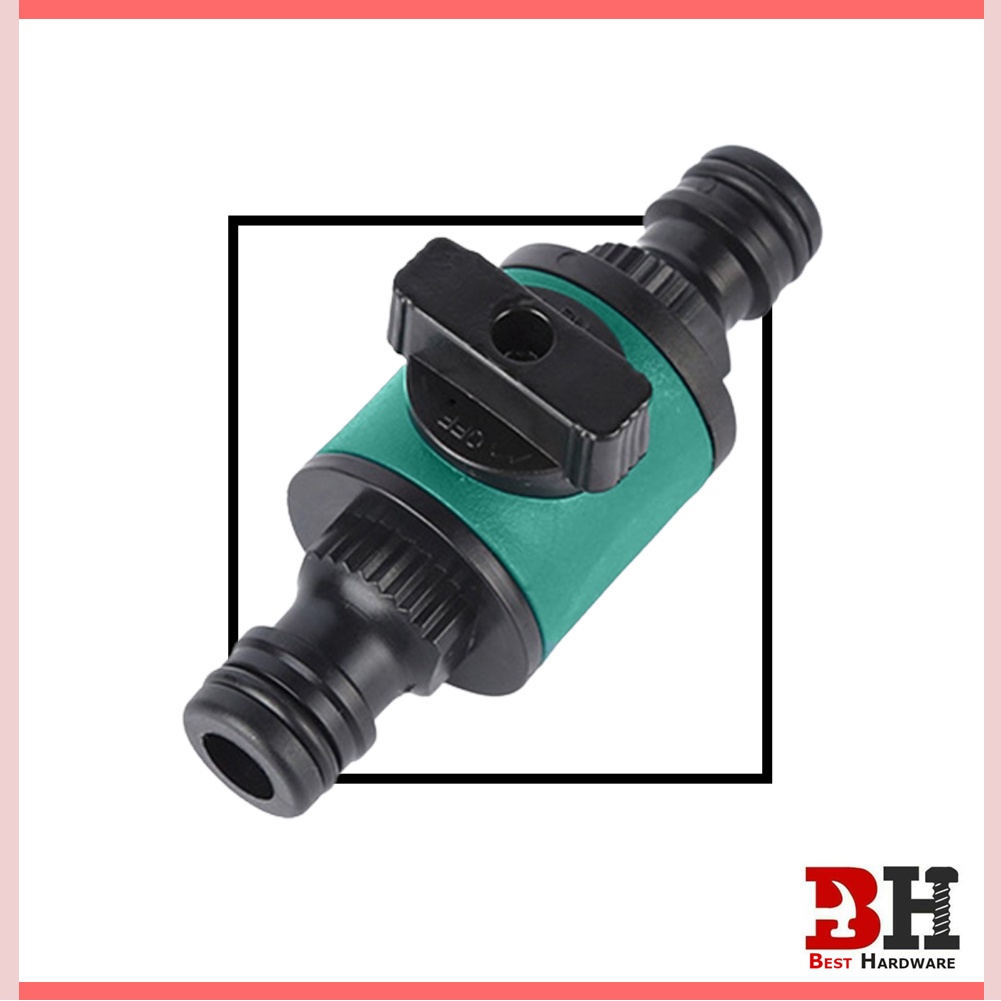 Hose tap quick connector with valve (Water gun adapter quick fitting ...