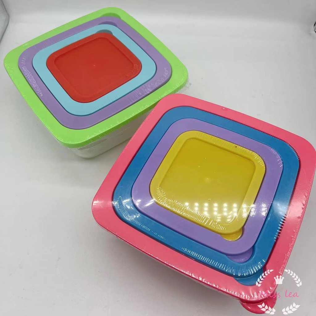 4 in 1 Food Keeper Food Storage Reusable Tupperware | Shopee Philippines