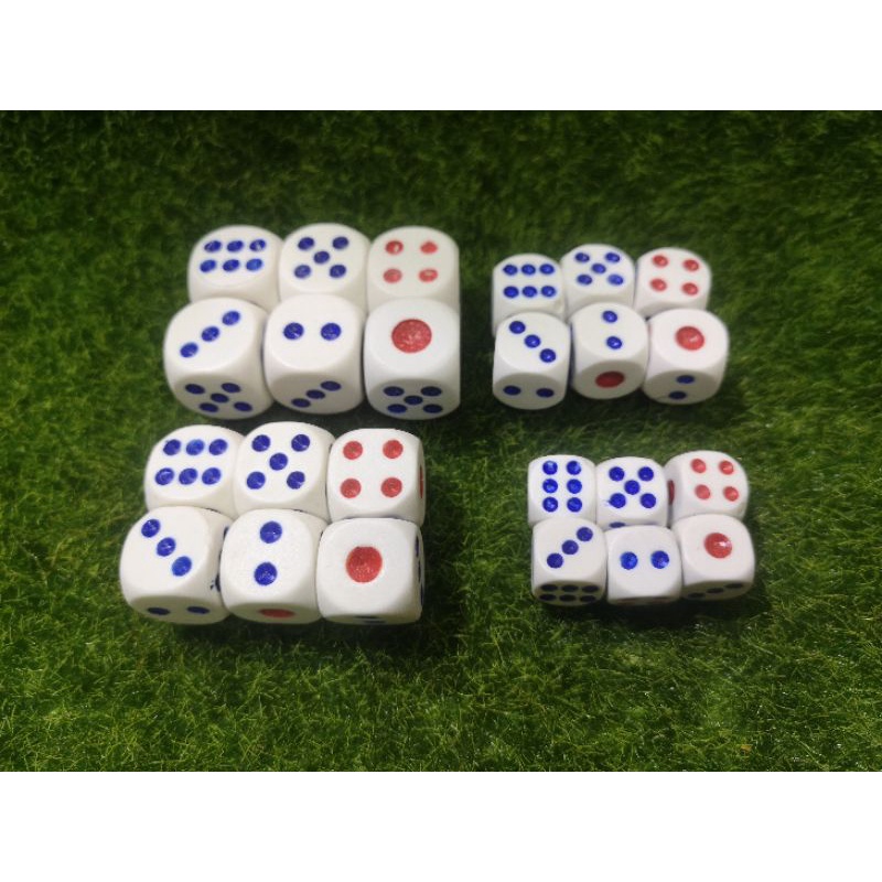 Dice for moon cake festival (1 set 6 pcs, large size 1.8 cm) | Shopee ...