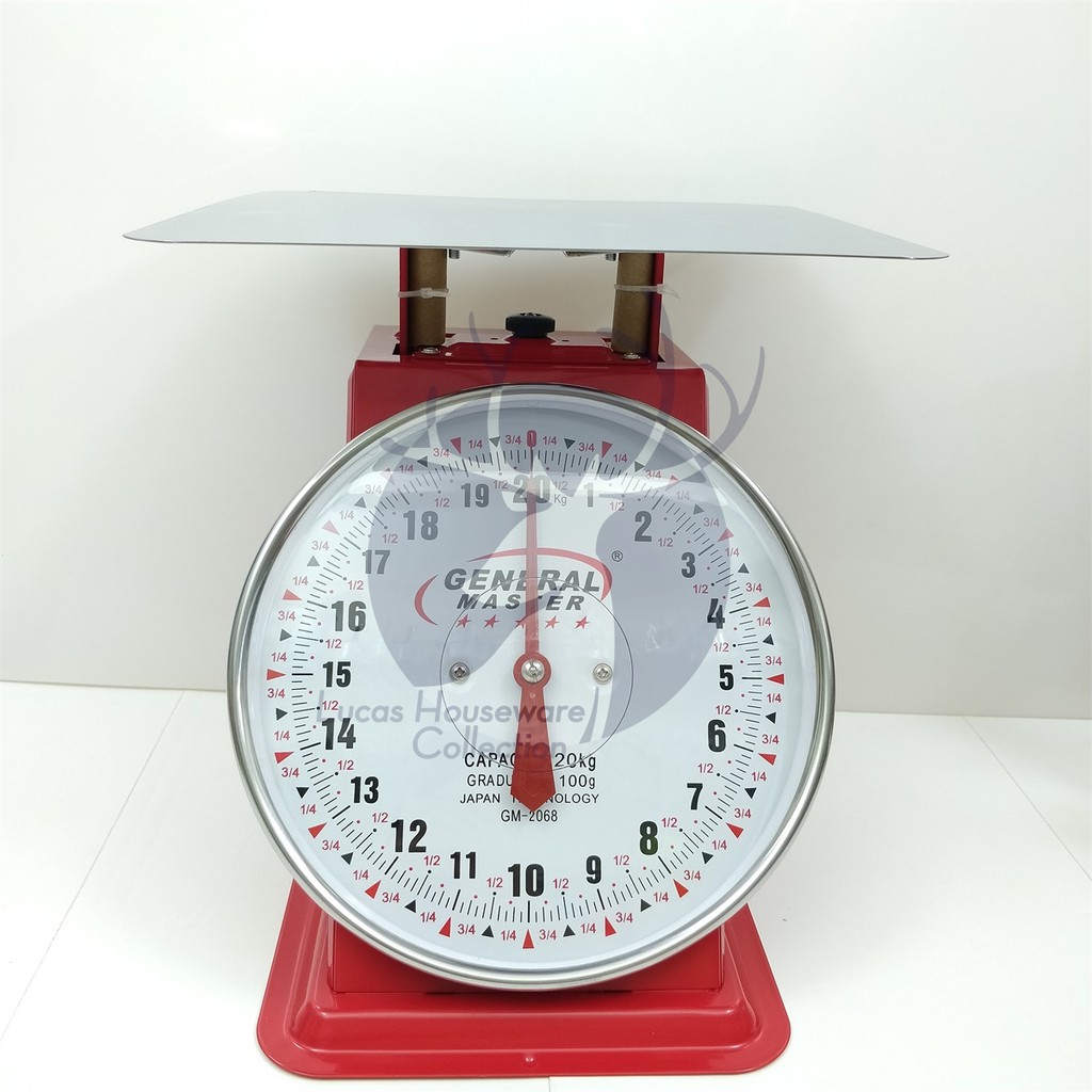 GENERAL MASTER WEIGHING SCALE 20KG FOOD MEAT WEIGHING KITCHEN SCALE ...