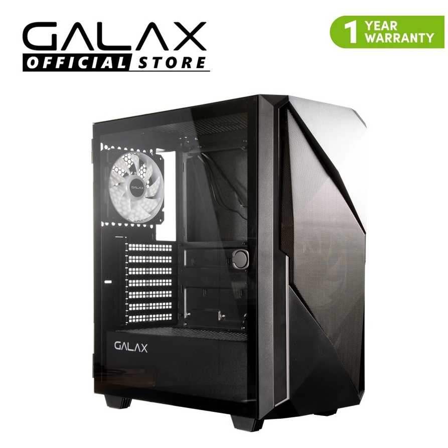 GALAX (REV-01) BLACK Gaming Case ATX Tower Case with 4PCS ARGB FAN ...