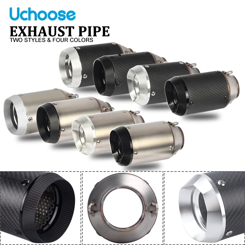 Inlet 51mm 61mm Motorcycle Exhaust Pipe Muffler SC Exhaust Mufflers ...